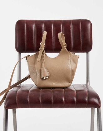 JW PEI Ines mini cabas &agrave; cadenas beige-Neutre