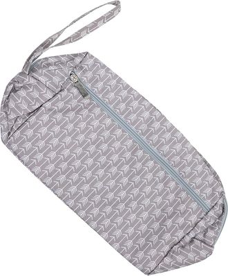 Artibetter CLISPEED Kleiner Garnbeutel aus Robustem Material mit Gro&szlig;em Fassungsverm&ouml;gen Tragbarer H&auml;kel und Stricknadel Organizer f&uuml;r Handarbeitszubeh&ouml;r Grauer 