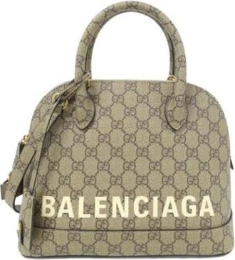 Gucci Pre-owned Sac &agrave; main vintage en toile GG Supreme - Femme - Pre-owned - Beige - Taille: ONE Size