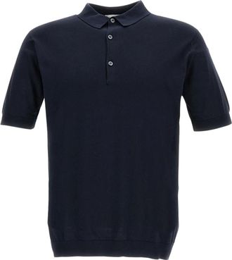 John Smedley Homme, Tops, Bleu, Taille: XL Adrian Polo