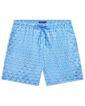 Tommy Hilfiger Schnelltrocknende Badeshorts mit Monogramm-Print in