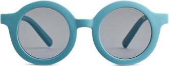 Arket GRECH & CO. Runde Polarisierte Sonnenbrille -Türkis