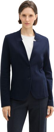 Tom Tailor Damen 1044609 Basic Cosy Blazer, 10668 - Sky Captain Blue, 3XL