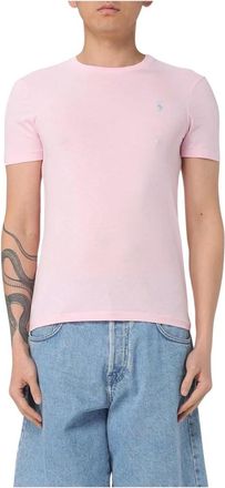 Polo Ralph Lauren Homme, Tops, Rose, Taille: M Classic Cotton Crew Neck Tee