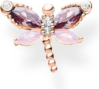 Thomas Sabo Thomas Sabo H2188-321-7 Charm Club Ohrstecker Libelle mit Steine 925 Sterlingsilber, vergoldet Roségold Zirkonia