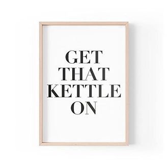 Tongue in Peach PBH21 Druck mit lustigem Zitat für Tee, Kaffee, Cuppa Küche, A4, A3, A5, Rahmen nicht im Lieferumfang enthalten