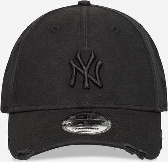 New Era New York Yankees MLB Washed Distressed 9FORTY Cap Black