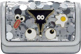 Mymo Klappentasche Klappentasche Frauen Silber