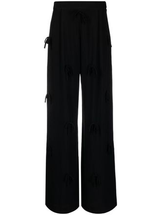 Viktor & Rolf pantalon Bed Of Bows &agrave; coupe ample - Noir
