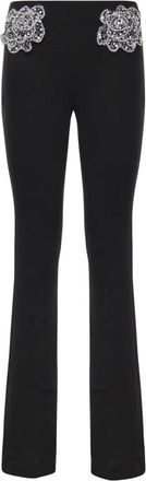 Pinko Pinko, Femme, Pantalons, Noir, Taille: 34 FR Pantalon &Eacute;vas&eacute; Cocomero