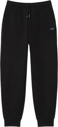 Lacoste Femme, Pantalons, Noir, Taille: 36 FR Pantalon de surv&ecirc;tement en jersey double face