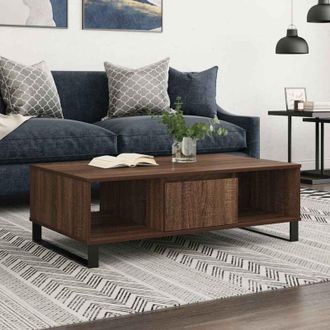 vidaXL Table basse ch&ecirc;ne marron 104x60x35 cm bois ding&eacute;nierie Vidaxl