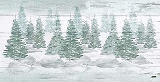 Vilber Abetos Teppich, Gr&uuml;n, 40 x 78 x 0,2 cm, PVC, Polyester, rutschfest, waschbar, hitzebest&auml;ndig, mit passenden Tischsets