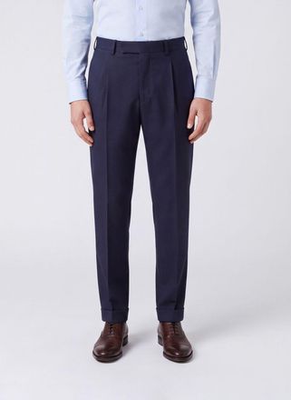 Pantaloni Torino Ma&szlig;geschneiderte Slim-Fit-Wollhose von mit dezentralem Verschluss