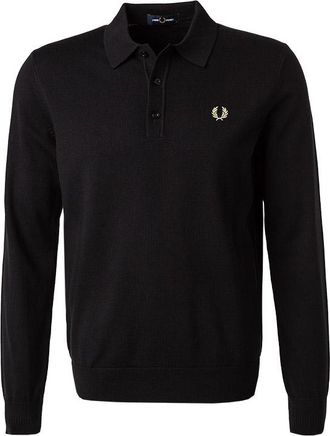 Fred Perry Herren Pullover schwarz unifarben
