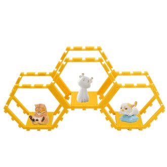 Generic St&auml;nder zur Pr&auml;sentation | Sechseckiges 3-Teiliges St&auml;nder-Set,Ausstellungsvitrine F&uuml;r Figuren - F&uuml;r Schlafzimmer Wohnzimmer Sammlerst&uuml;cke Spielzeug U