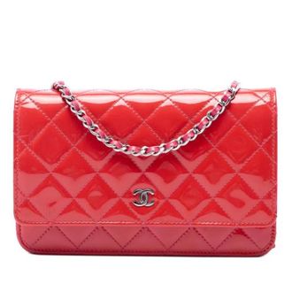 Chanel Pre-owned Wallet on Chain - Femme - Pre-owned - Rouge - Taille: ONE Size