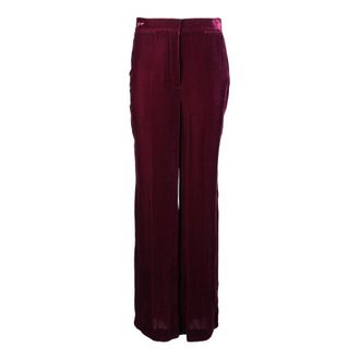 Stella McCartney Weite Samthose - - Trousers - Damen - Rot - S
