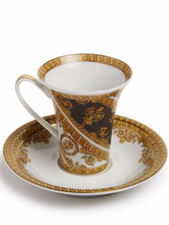 Versace tasse et assiette I Love Baroque - Blanc