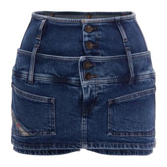 Diesel Femme, Shorts, Bleu, Taille: W27 Denim Shorts