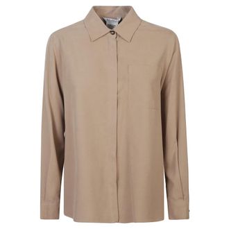Max Mara Seidenhemd - - Blouses & Shirts - Damen - Braun - 2XS