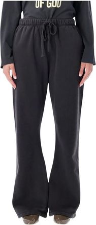 Fear of God Femme, Pantalons, Noir, Taille: 40 FR Signature Classic Flare Sweatpant