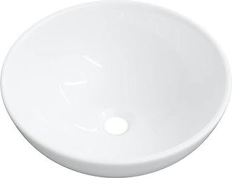 vidaXL Lavabo Blanc 28x28x10 cm c&eacute;ramique