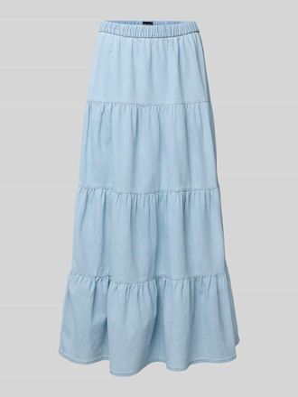 Pieces Maxi-Jeansrock aus Baumwoll-Mix Modell TULA