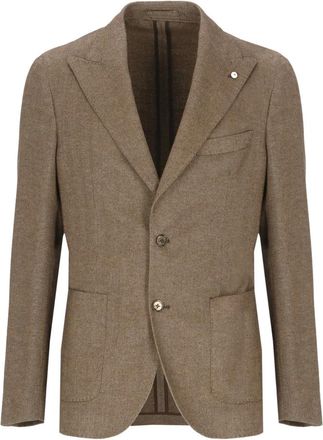 Lubiam Homme, Vestes, Brun, Taille: M Brando Cotton Jacket