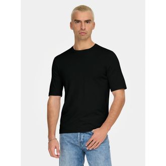 Only & Sons T-Shirt Wyler 22022928 Schwarz Regular Fit