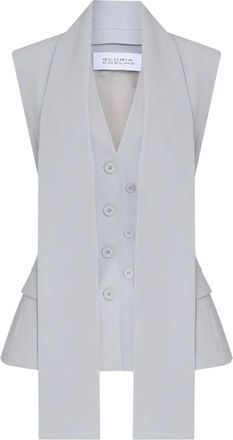 Gloria Coelho Smoking Gola Weste - Grau