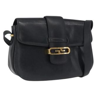 Gucci Sac bandouli&egrave;re en cuir Pre-owned - Femme - Pre-owned - Bleu - Taille: ONE Size