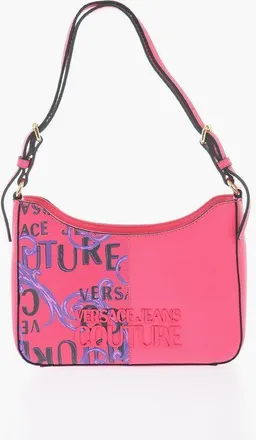 Versace JEANS COUTURE Baroque Motif Shoulder Bag with Embossed Logo size Unica