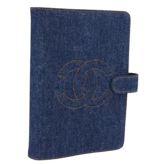 Chanel Pre-owned Couverture dagenda - Femme - Pre-owned - Bleu - Taille: ONE Size