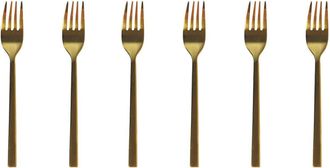 Villa D'Este Home Tivoli 5903664 Lexington Dessertgabeln, Edelstahl, 6 St&uuml;ck