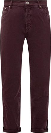 Brunello Cucinelli Homme, Pantalons, Violet, Taille: 2XL Pantalon L&eacute;ger en Denim