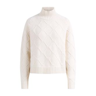 Elisabetta Franchi Damen, Strickwaren, Wei&szlig;, MGr&ouml;&szlig;e