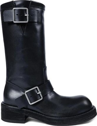 Ann Demeulemeester Femme, Chaussures, Noir, Taille: 40 EU Sarith Engineer Bottes Biker &agrave; Boucles