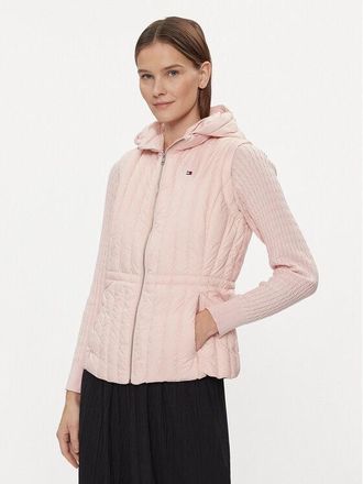 Tommy Hilfiger Bodywarmer Feminine Lw Down Vest WW0WW40485 Rosa Slim Fit