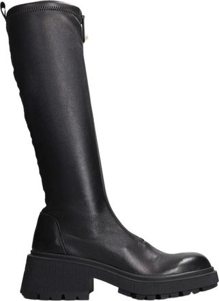 Jimmy Choo London Femme, Chaussures, Noir, Taille: 37 1/2 EU Bottes Plateformes Montantes