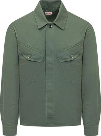 Kenzo Homme, Vestes, Vert, Taille: XS Overshirt