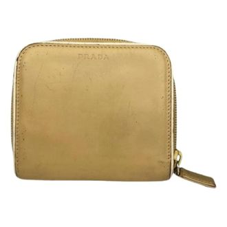 Prada Portefeuille Vintage Pre-owned - Femme - Pre-owned - Beige - Taille: ONE Size