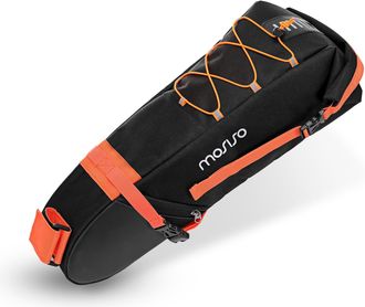 Mosiso Fahrradsatteltasche, 12L Fahrradtasche unter Sattel, Gro&szlig;e Werkzeugtasche Zubeh&ouml;rtasche, Fahrradtasche mit Reflektierendem Streifen f&uuml;r Stra&szlig;en Mounta