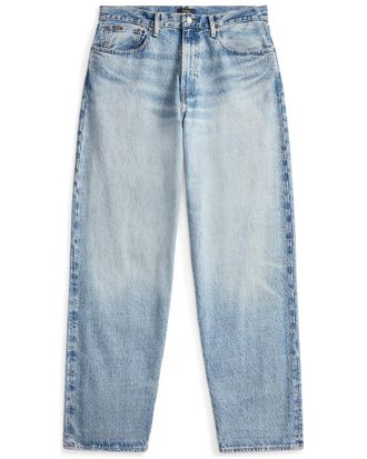 Ralph Lauren Weit fallende Jeans Rivington in Bleached-Optik, Relaxed Fit in