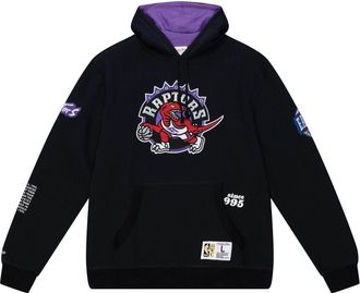 Mitchell & Ness NBA Team Origins Fleece Kapuzenpullover - Toronto Raptors, Gr&ouml;&szlig;e S, Herren, Frauen, Kinder, Unisex, Fr&uuml;hling, Sommer, Herbst, Winter