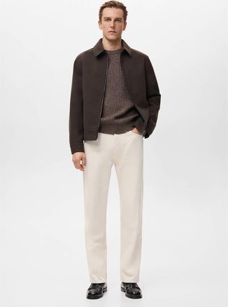 Mango Jean Moby straight-fit &eacute;cru - Homme - 38 - MANGO MAN