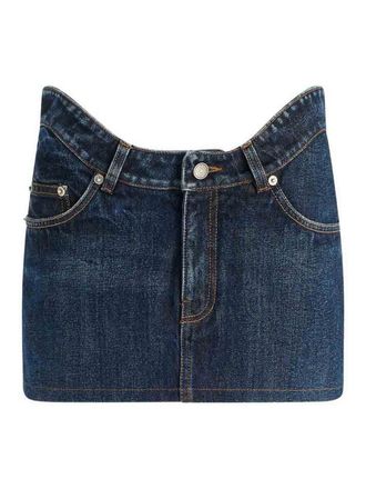 Jean Paul Gaultier Minirock - Blau