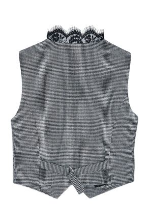 Ermanno Scervino Pailletes Vest - Silver