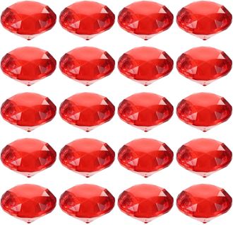 Valiclud Schwimmender Vasenf&uuml;ller Kunststoff 40mm Simulierte Edelsteine Dekorative Vase F&uuml;llsteine f&uuml;r Hochzeiten Valentinstag Selbstgemacht Heimdeko