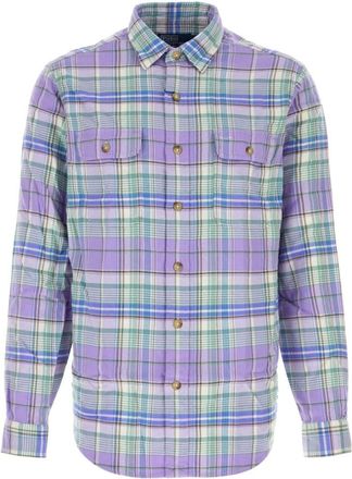 Polo Ralph Lauren Homme, Chemises, Multicolore, Taille: L Chemise en flanelle brod&eacute;e